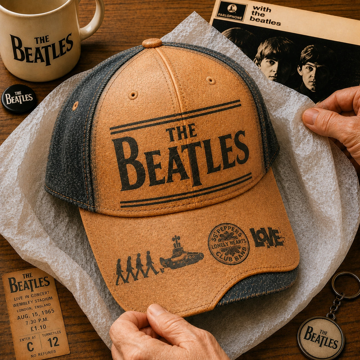 The Beatles Iconic Classic Cap – Retro Vintage Classic Cap (With Box ...