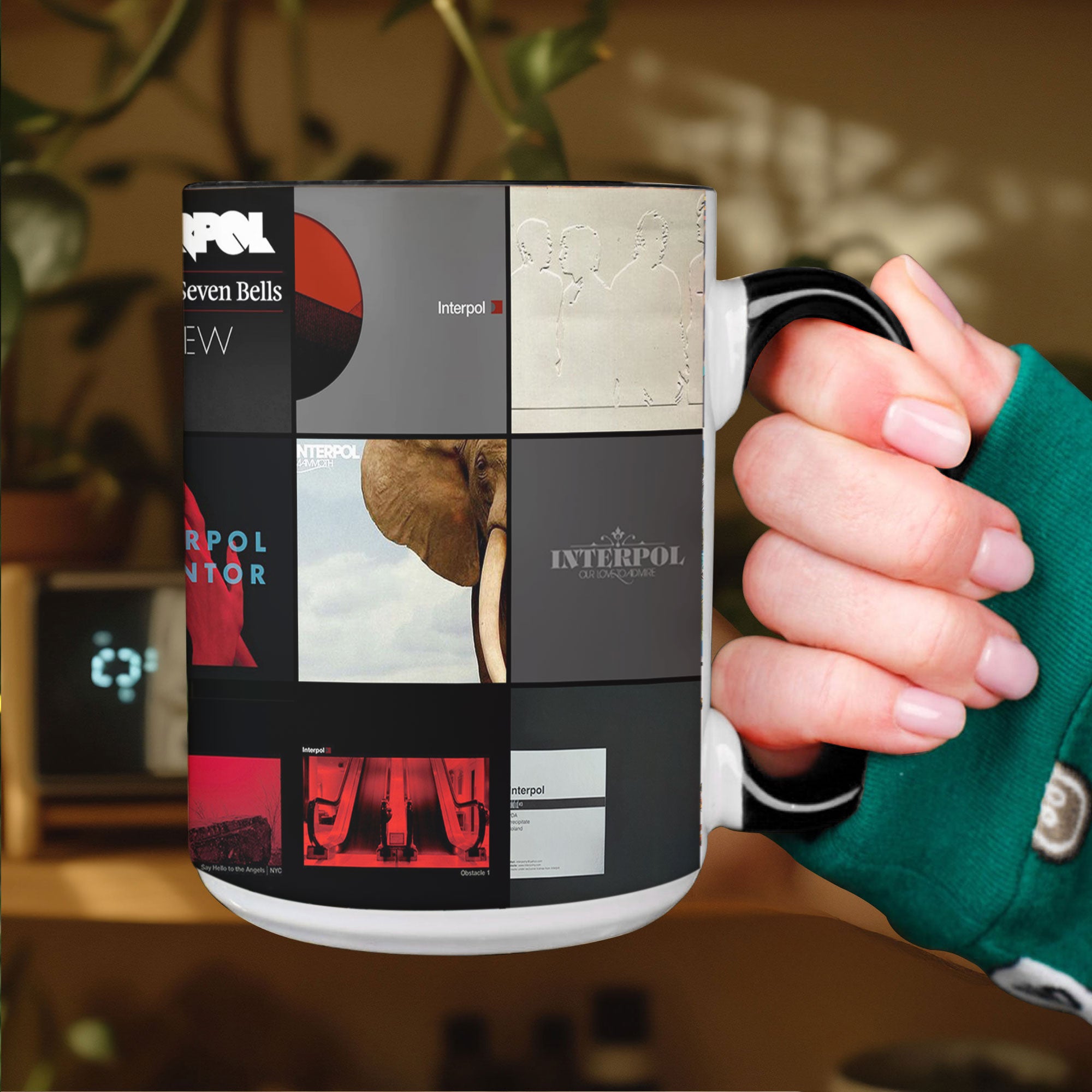 Interpol Accent Mug – Alternative Rock Album Cover Collage Gift – Printnest