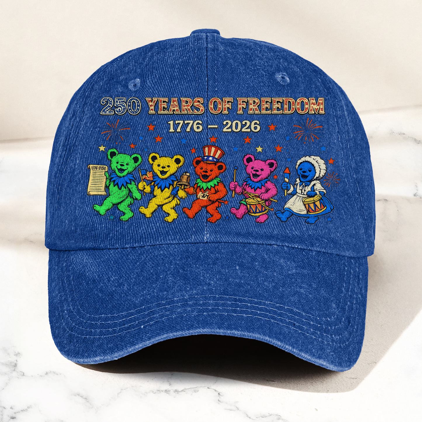Grateful Dead 250 Years Of Freedom 1776 2026 4th of July Dancing Bears ...
