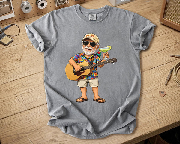 Jimmy Buffett Comfort Colors Tee – Margaritaville Guitar Vibes Island ...