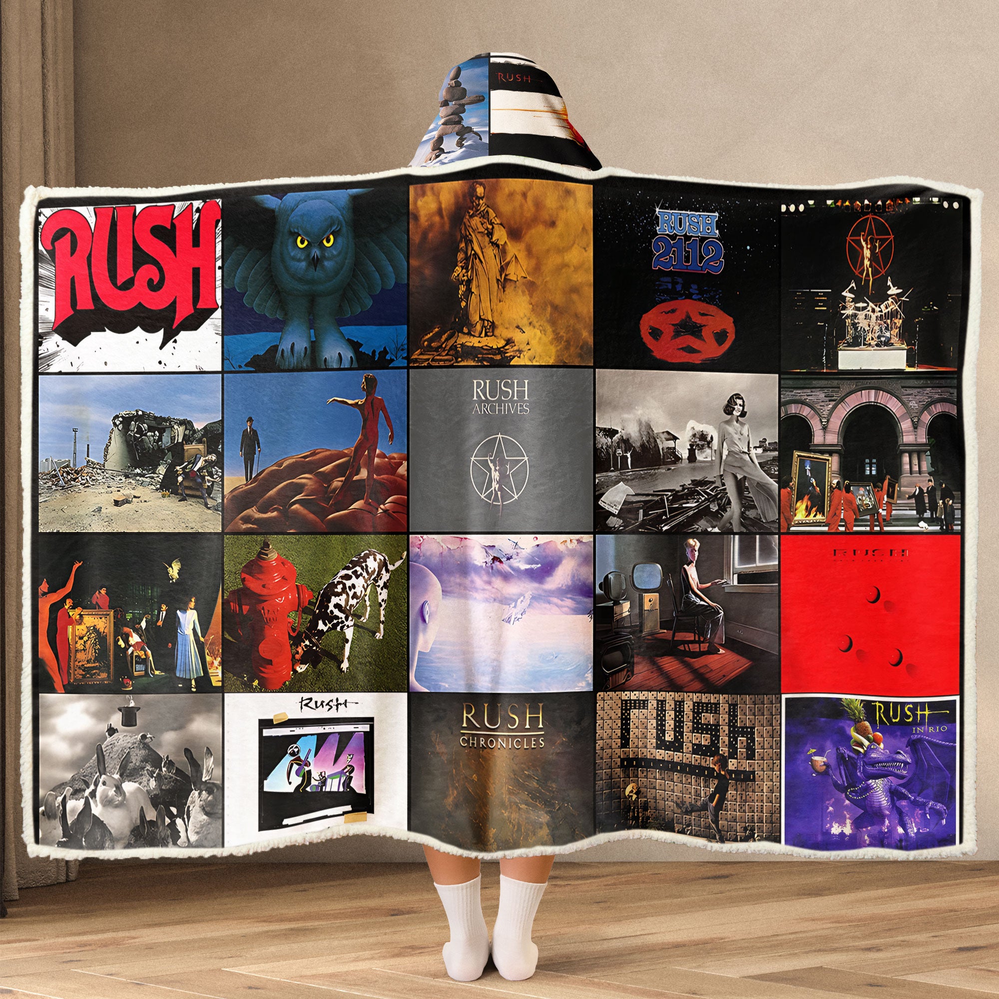 Rush Hooded Blanket – The Spirit of Progressive Rock – Printnest