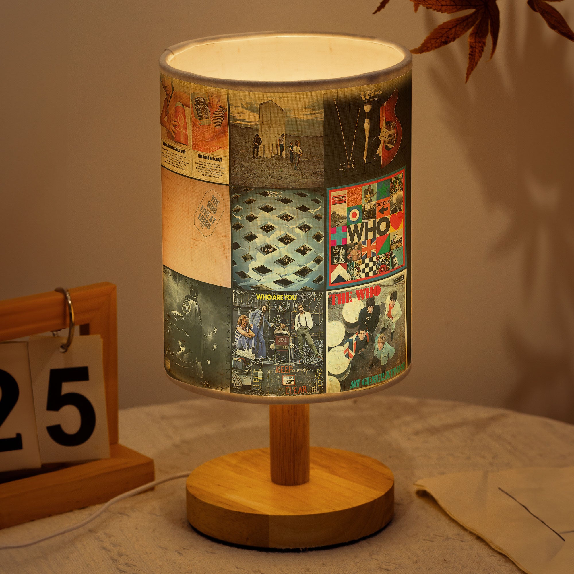 The Who Album Cover Fabric Lamp – Classic Rock Legends Table Light ...