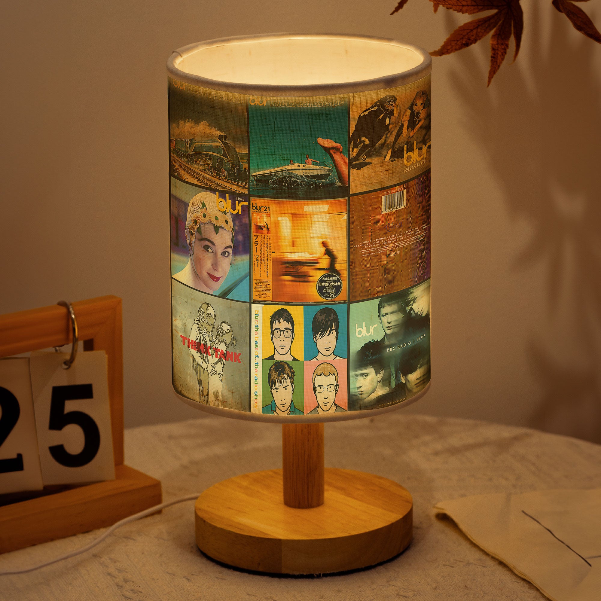 Blur Album Cover Collage Fabric Lamp – Printnest