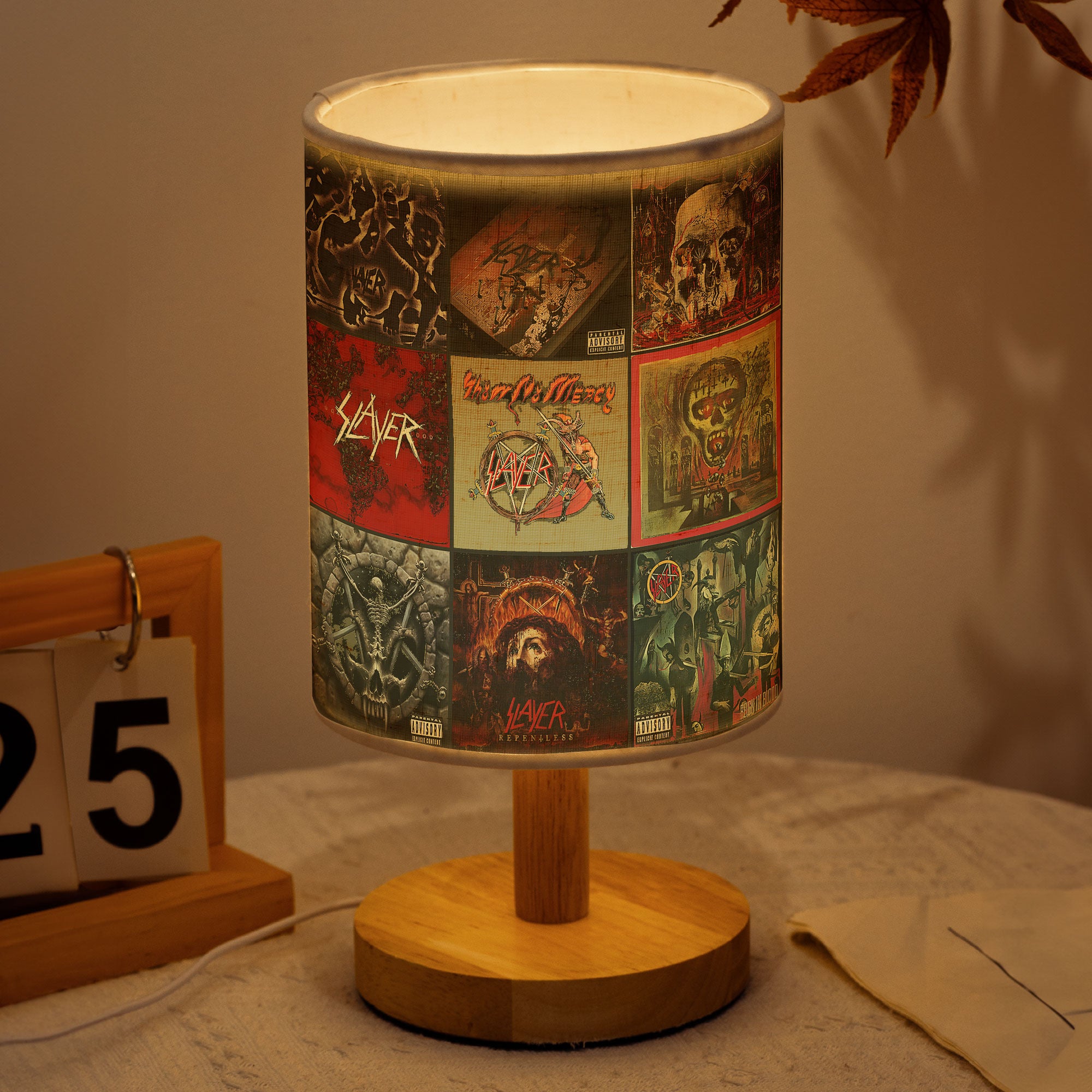 🔥 Slayer Album Cover Fabric Lamp – Thrash Metal Decor for True Fans ...