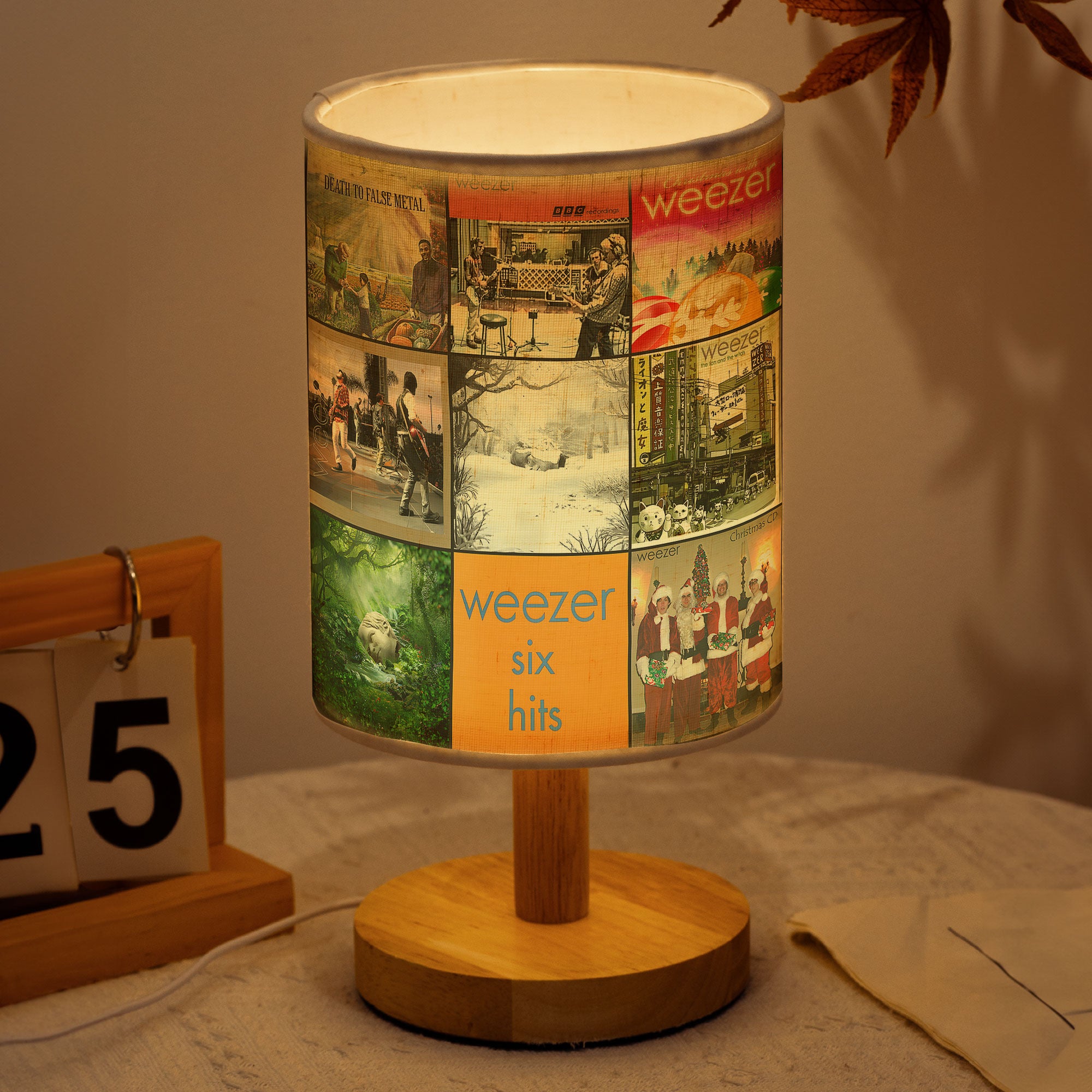 Weezer Album Collage Lamp – Indie Rock Tribute Light for Music Lovers ...