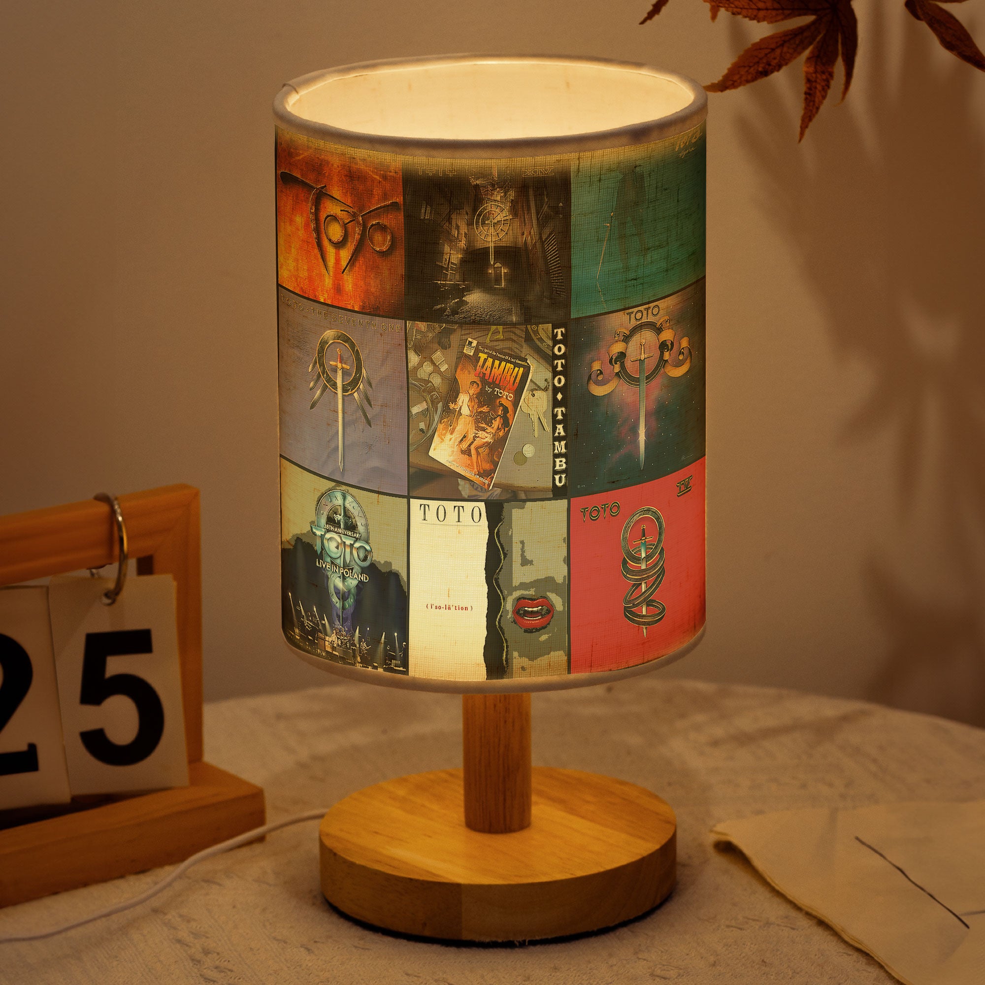 Toto Albums Fabric Lamp – Classic Rock Memories Table Light – Printnest
