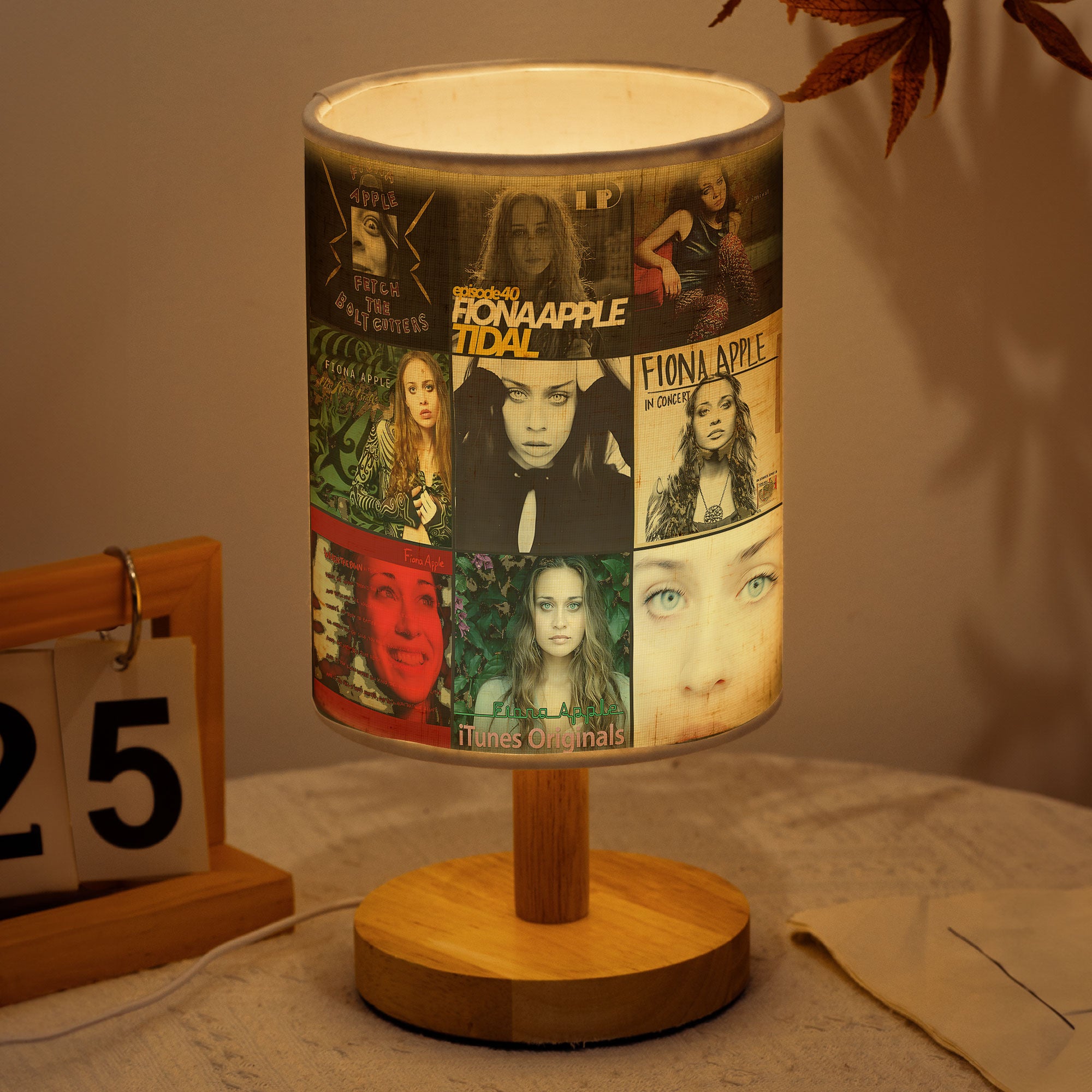 Fiona Apple Albums Fabric Lamp – Art Pop Icon Table Light – Printnest