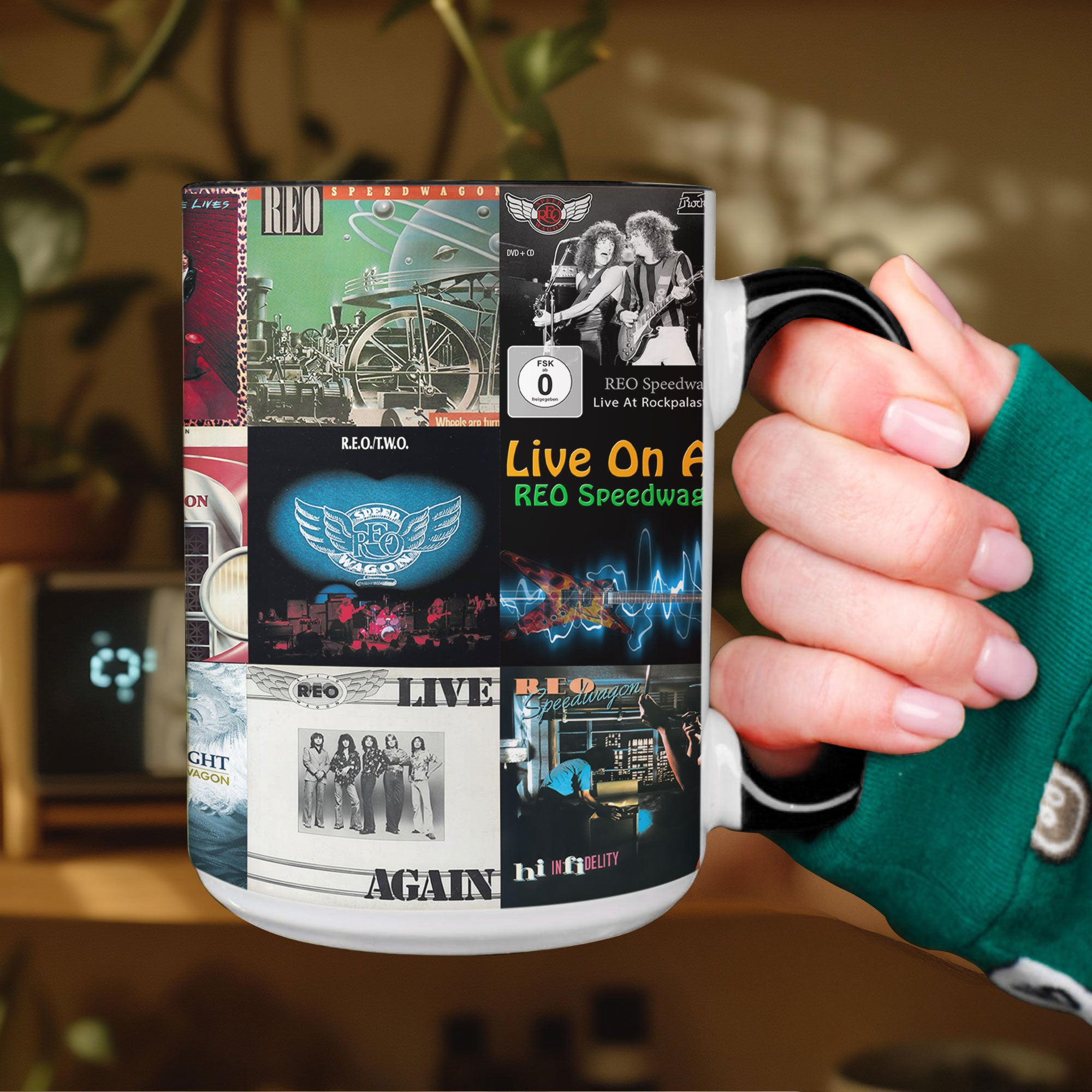 REO Speedwagon Album Art Collection Accent Mug for Music Fans – Classi ...