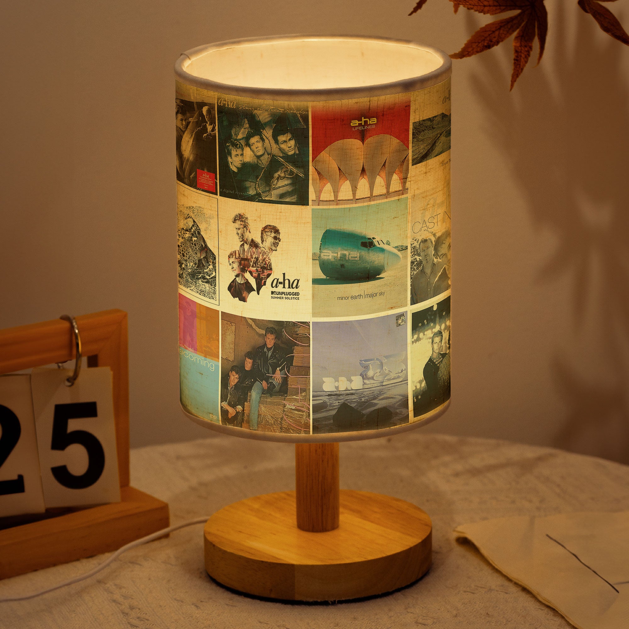 A-ha Album Art Fabric Lamp – Relive the Magic of the ’80s – Printnest