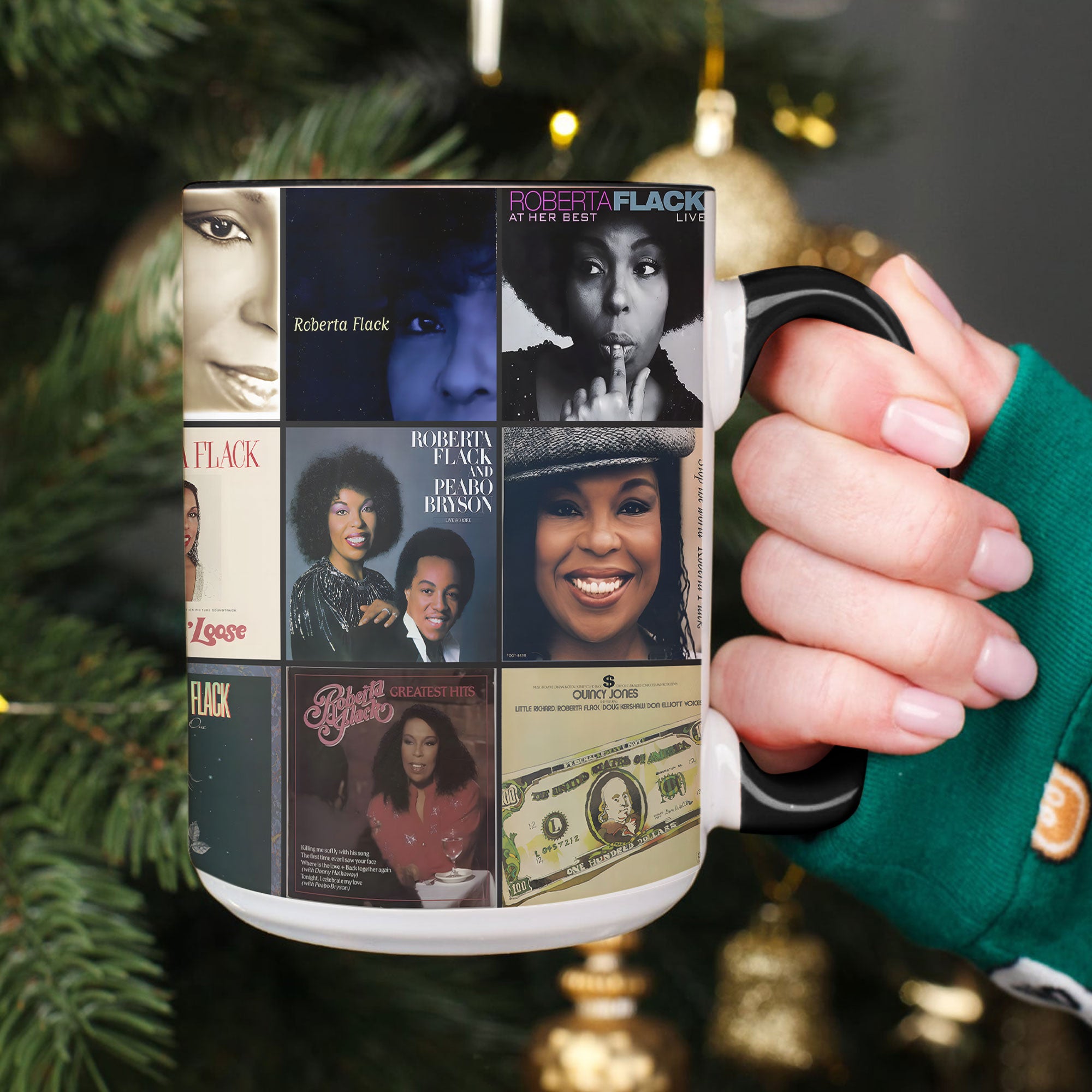 Roberta Flack Accent Mug – Soulful Classics Album Collage Gift – Printnest