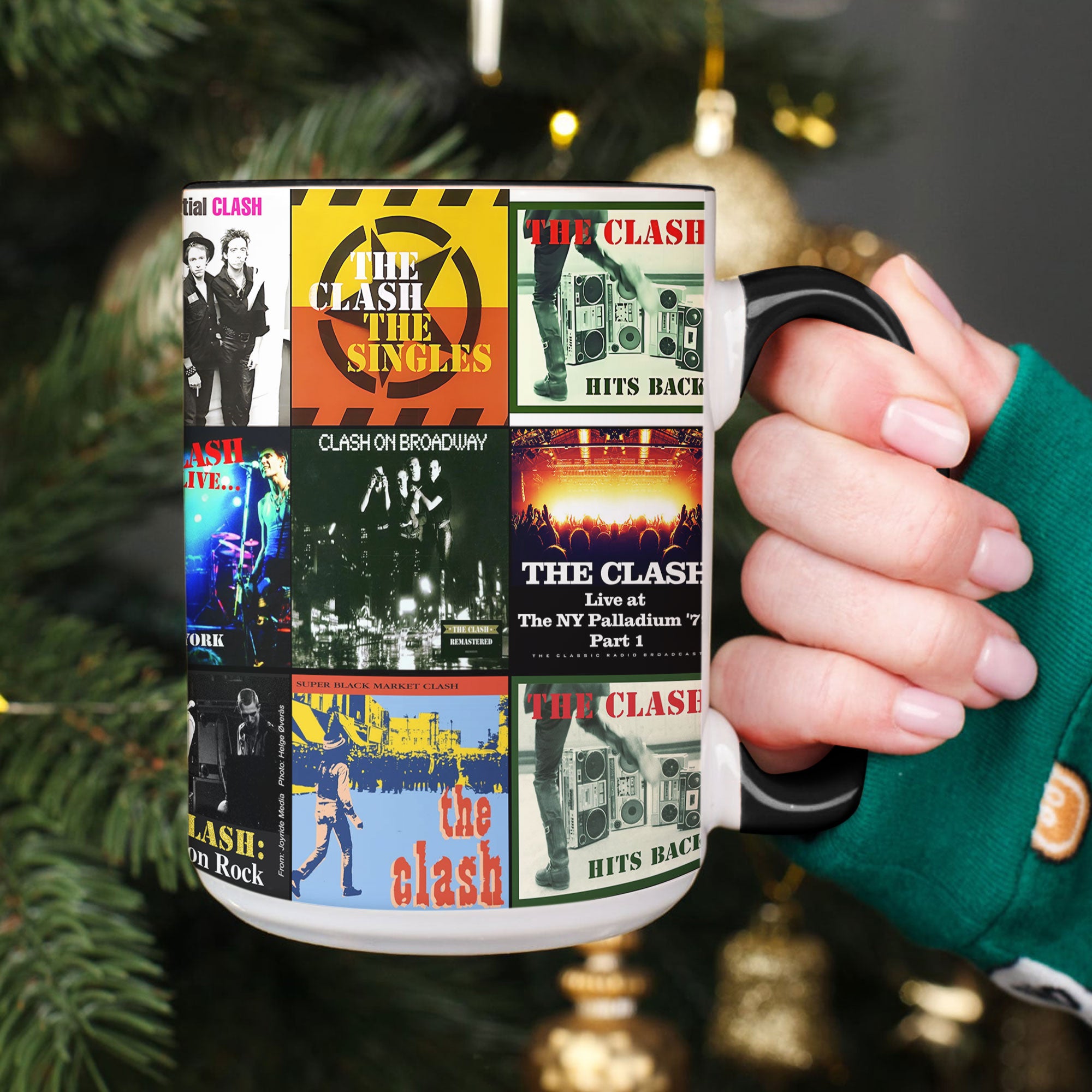 The Clash Accent Mug – Classic Album Cover Collage Gift – Printnest