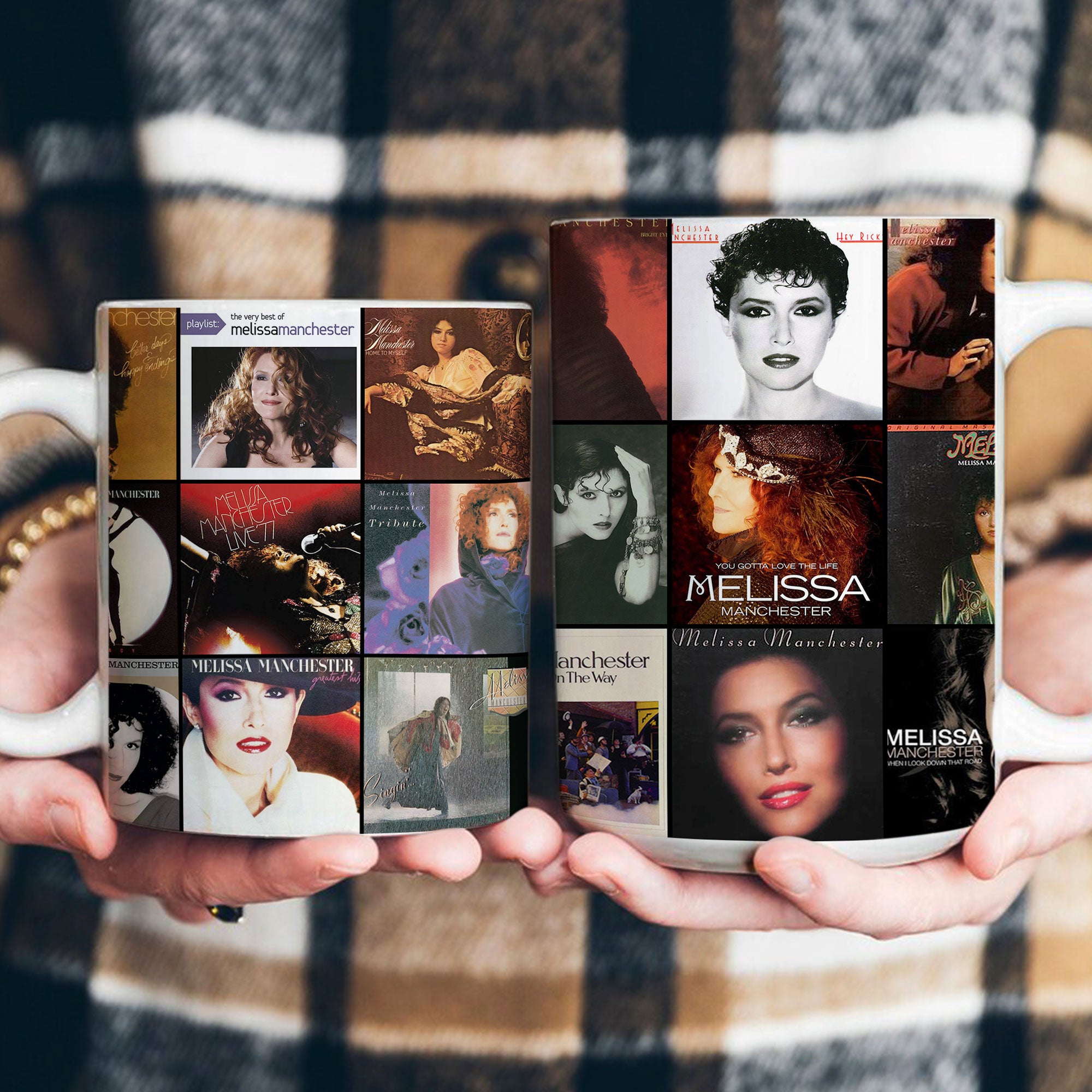 Melissa Manchester Accent Mug – Album Cover Collage Gift – Printnest