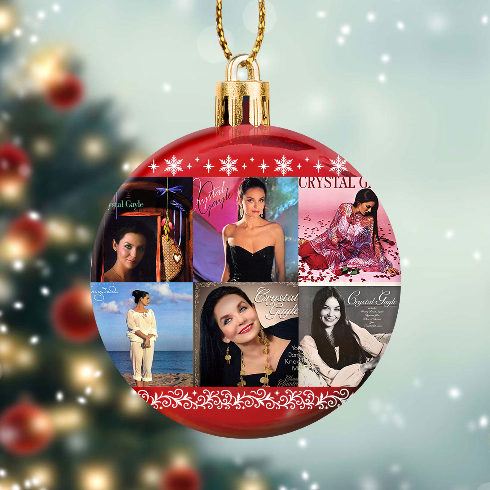Crystal Gayle Album Covers Christmas Ball Ornament – Printnest