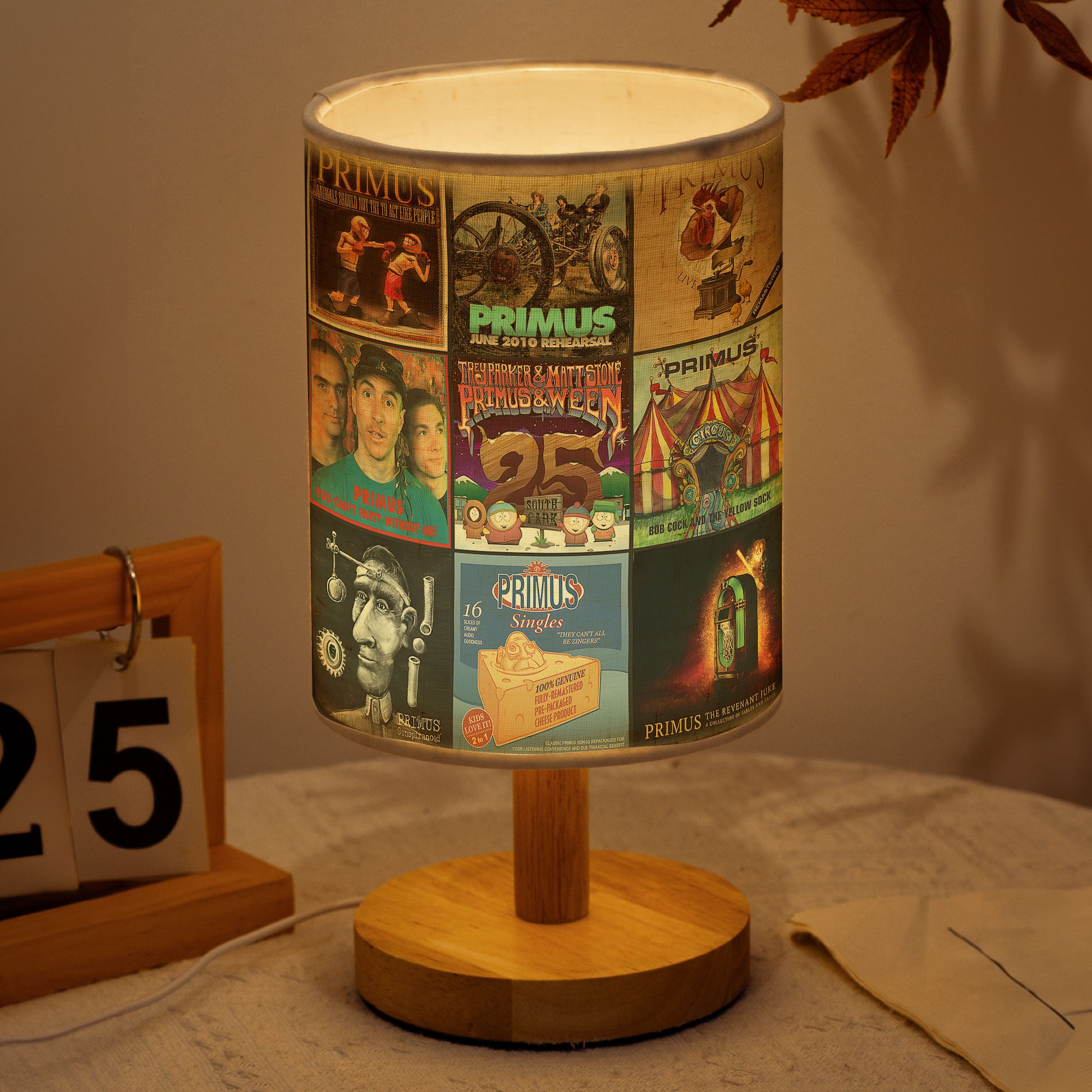Primus Band Album Cover Collage Table Lamp - Alternative Rock Music ...